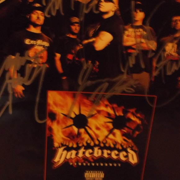 Hatebreed | Wall Decor | Signed 22 Hatebreed 10 Years Of Perseverance ...